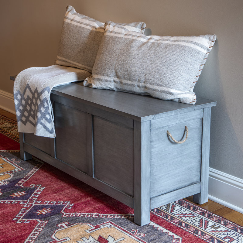 Latitude Run Meadowside Flip Top Storage Bench And Reviews Wayfair